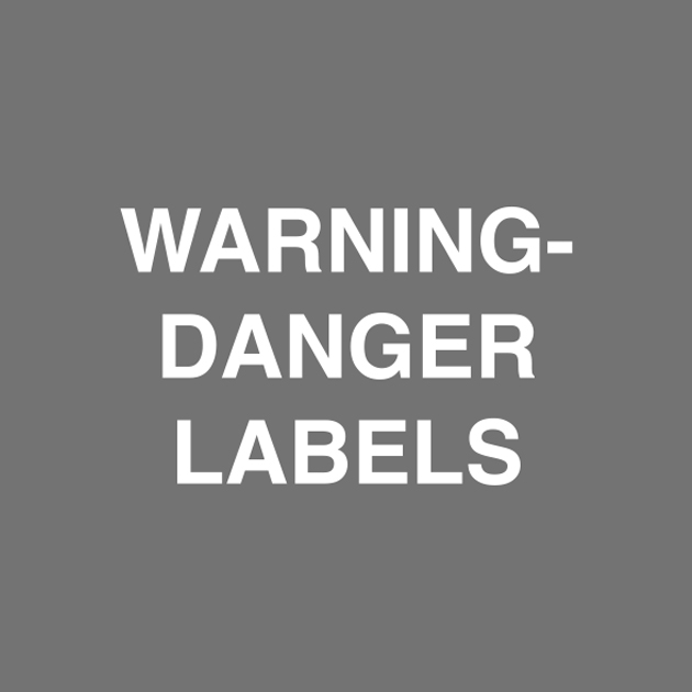 Warning-danger labels – Rumag